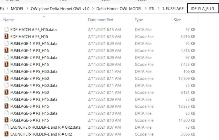 Print - QS2 - OWLplane STLs AND G-Code FILE LOCATION | www.OWLplane.com