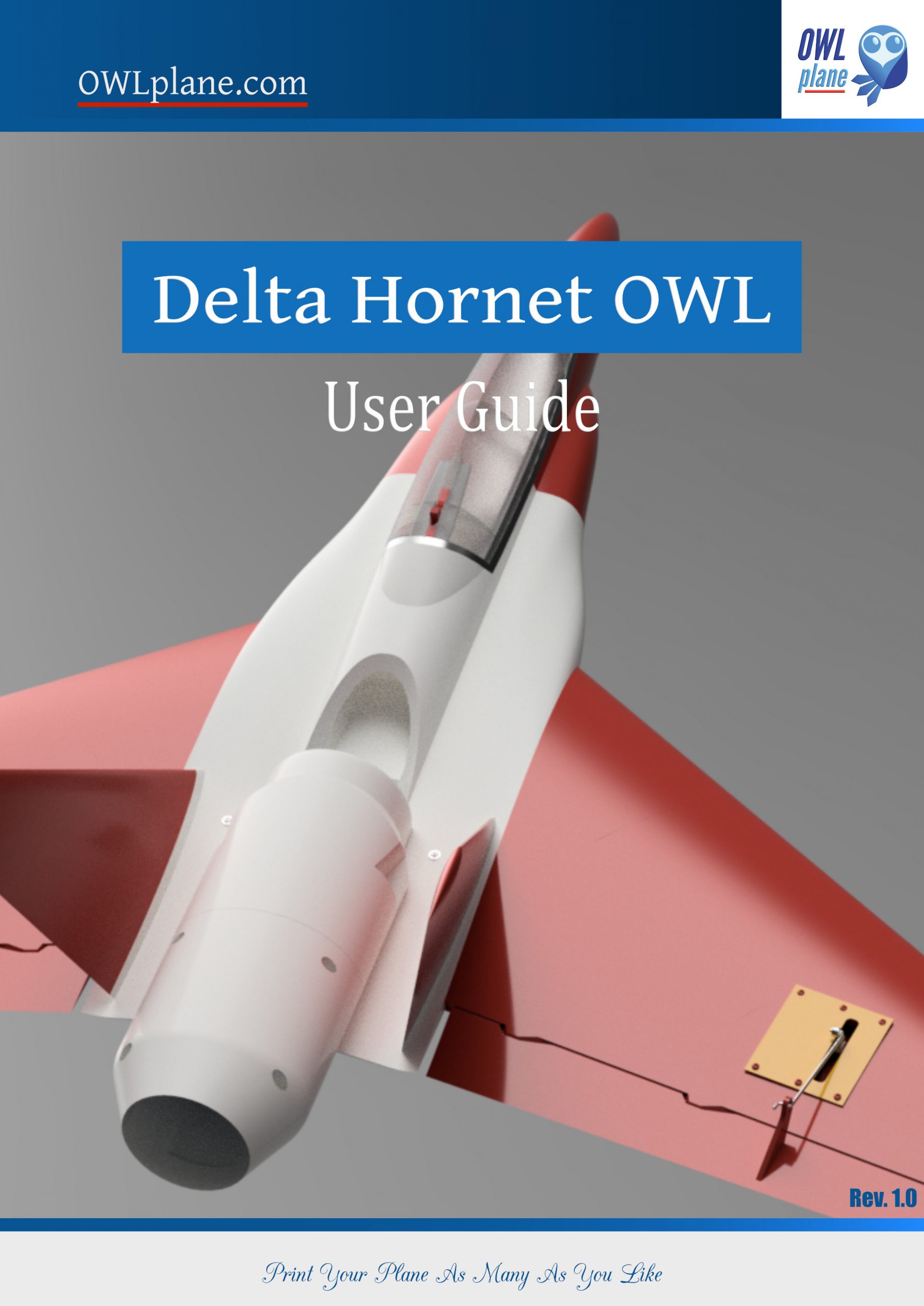 3D Printed RC Plane -Delta Hornet OWL | www.OWLplane.com