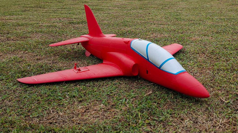 3D Printed RC Plane - OWL BAE Hawk T1 - 50mm | www.OWLplane.com