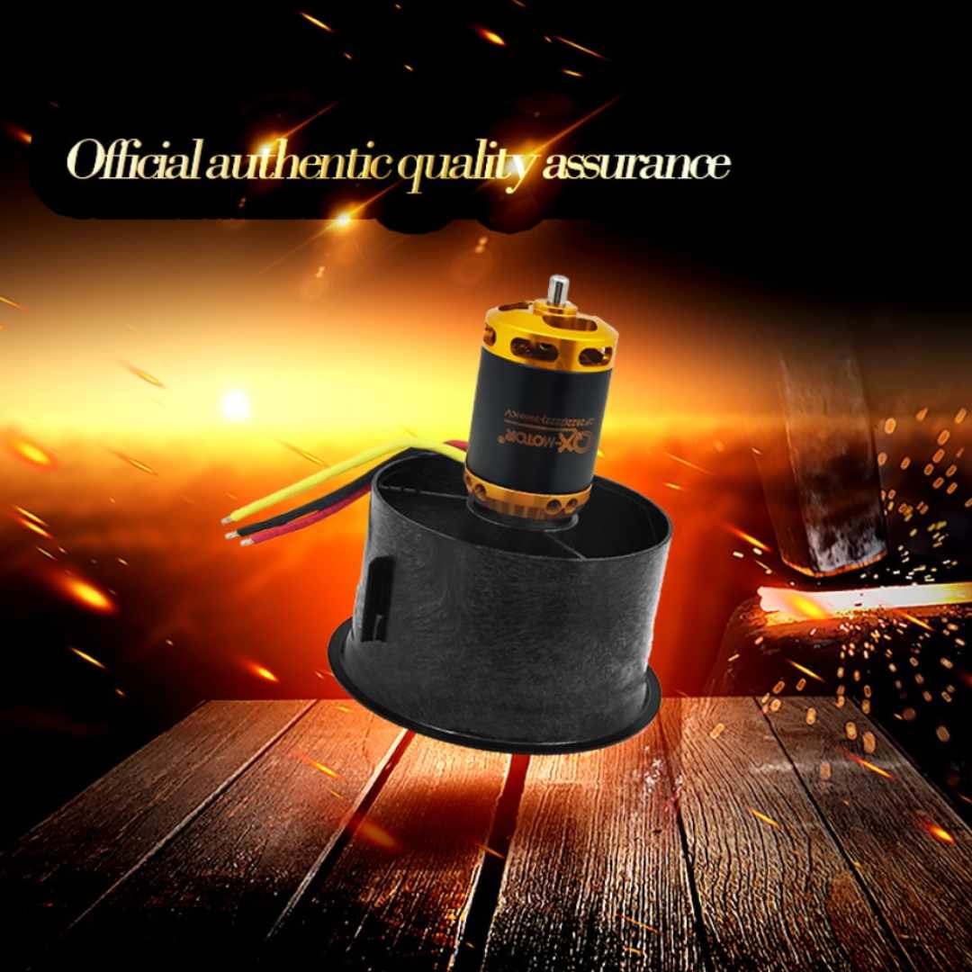 64mm EDF 3500KV Brushless Motor with 12 Blades Ducted Fan | OWLplane.com