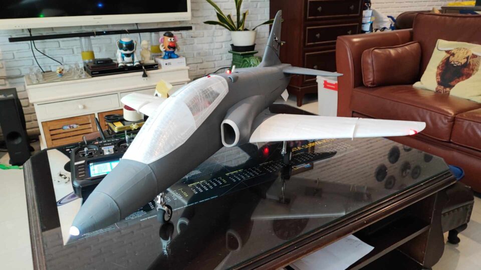 3D Printed RC Plane - OWL BAE Hawk T1 - 70mm v2 | www.OWLplane.com